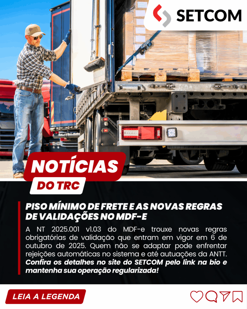 SETCOM – MG – Sindicato das Empresas de Transporte de Cargas do Centro Oeste Mineiro
